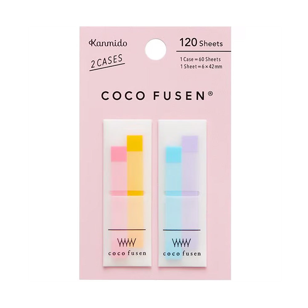Coco Fusen Index Markers - Small - Pastel Pink • Kanmido • TACTO ...